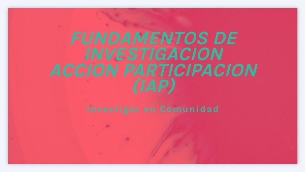 Fundamentos de la IAP. | Genially