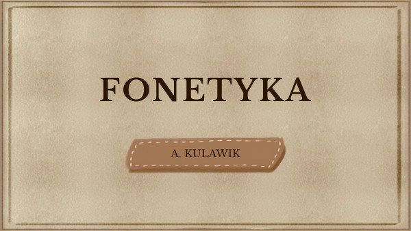 fonetyka
