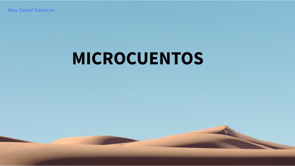 Microcuento | Genially