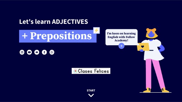 Adjectives+prepositions | Genially