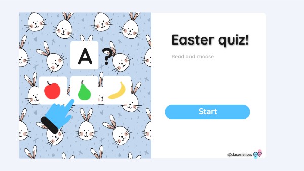 Easter Vocabulary quiz | Genially