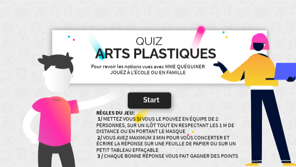 QUIZ ARTS PLASTIQUES MME QUÉGUINER | Genially