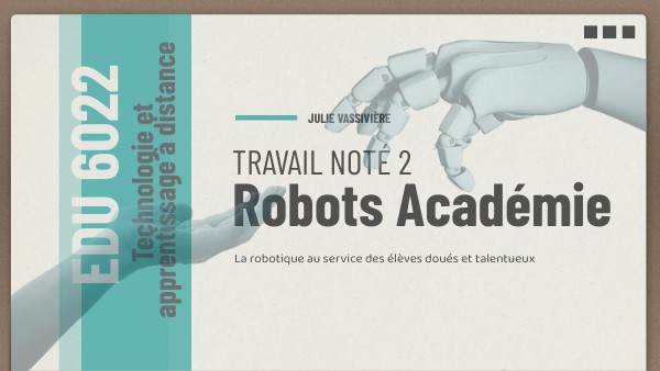 Robots Académie | Genially