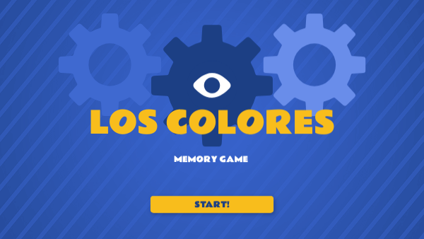 Los Colores Memory Game | Genially