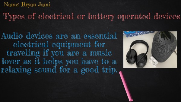 Types of electrical or battery operated devices