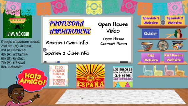 Profesora Amoakohene's Virtual Classroom | Genially