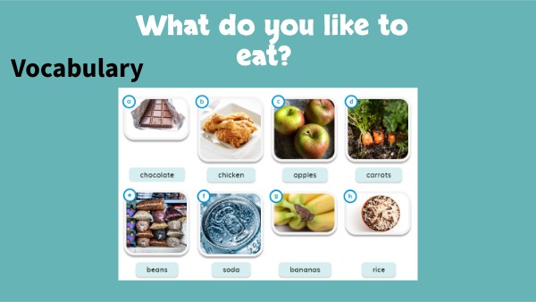 Unit 5: What do you like to eat?