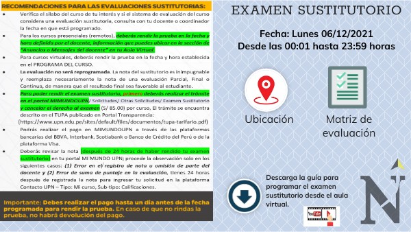 EXAMEN SUSTITUTORIO