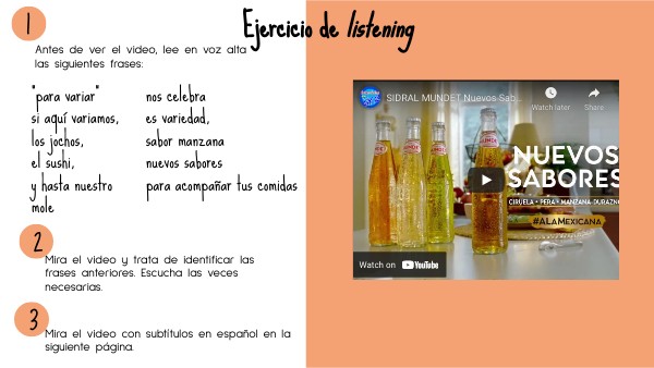 Práctica de listening en español