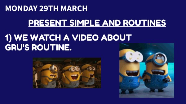 Present simple and routines | Genially