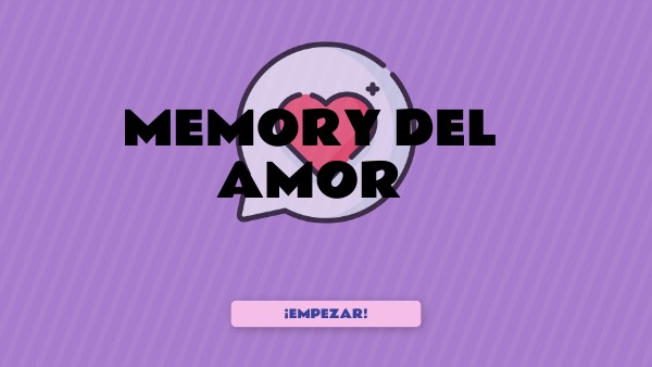 MEMORY DEL AMOR | Genially