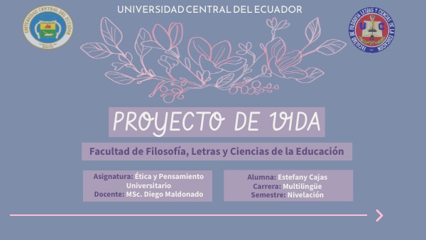 PROYECTO DE VIDA CAJAS ESTEFANY | Genially