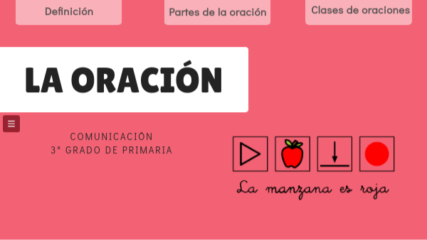 La oración 3° grado | Genially