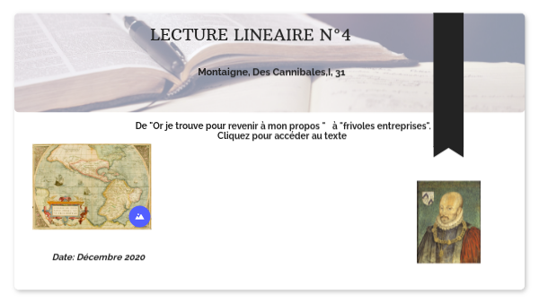 Or je trouve LL 4 Montaigne | Genially