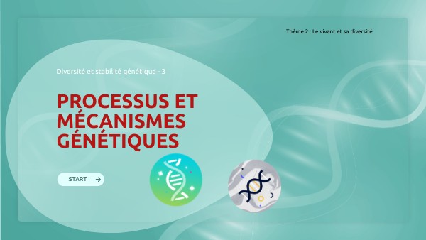 3e - Processus et mécanismes génétiques | Genially