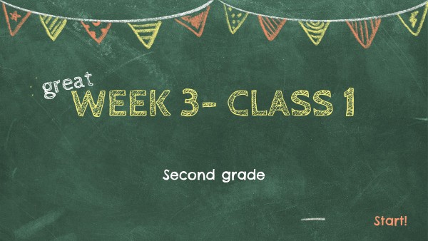 WEEK 3- CLASS 1