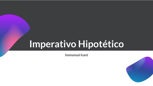 Imperativo Hipotético