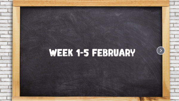 Week 1-5 february | Genially