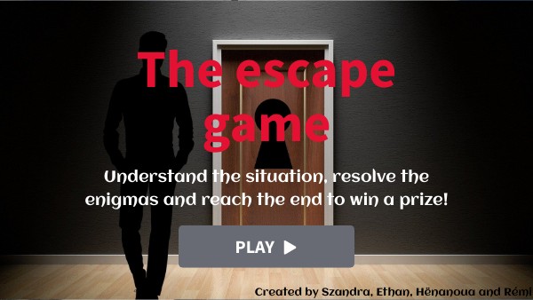 The murderer's tower escape game