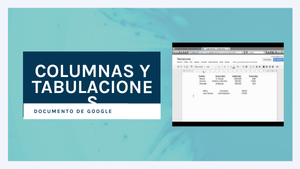 Columnas y Tabulaciones