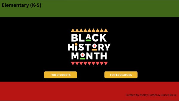 Interactive Elementary Black History Month- Filmstrip