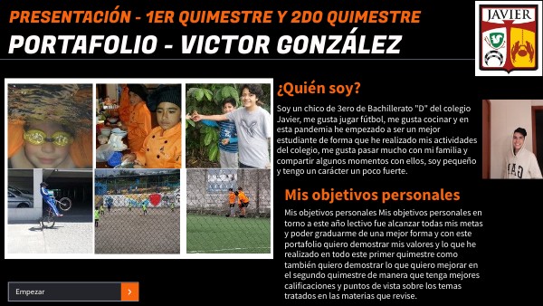 Portafolio - 3 BGU "D" - Victor González | Genially