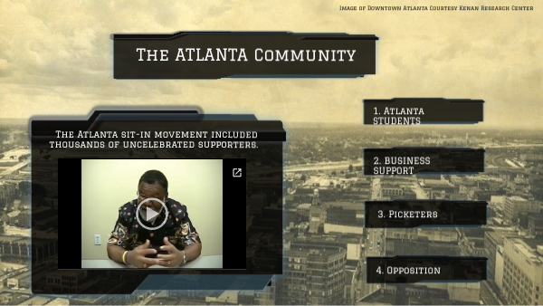 Atlanta Community during the Sit-Ins | Genially