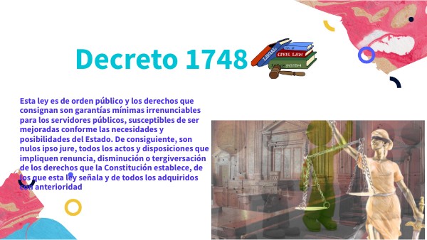 PRESENTACIÓN DE DECRETO 1748 | Genially