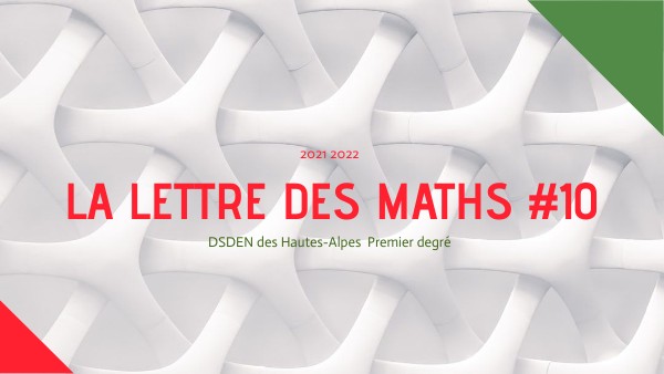 Lettre des maths #10 - 21/22 P5