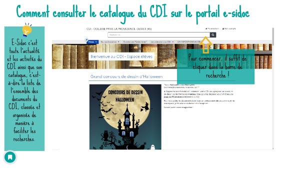 Recherche sur e-sidoc | Genially