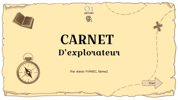 Carnet d'explorateur | Genially