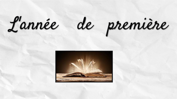 L'année de première - 1ère techno | Genially