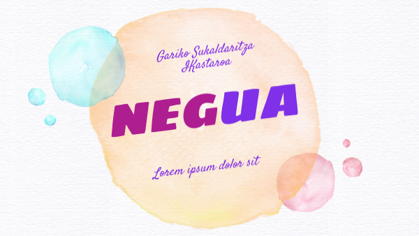 NEGUA: Graiko sukaldari ikastaroa
