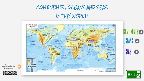 Continents and Oceans | Genially