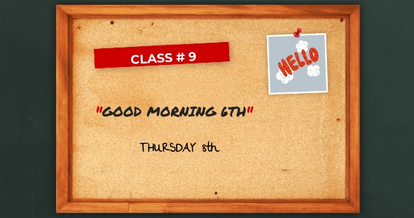 6th - CLASS - Thurs. 8th; Fri. 9th | Genially