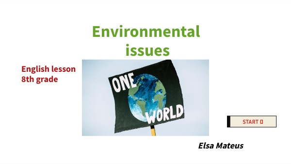 Quiz Environmental issues | Genially