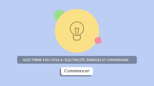 quiz thème 3 électricité, énergie et ses conversions copie | Genially