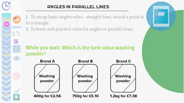 (Temp) Week 24 - Angles in Parallel Lines - Tom copy
