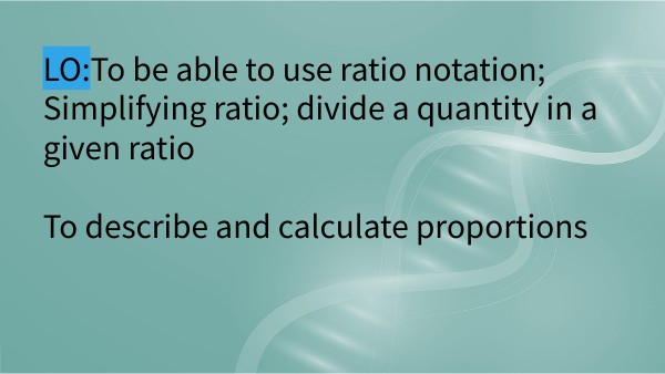 Ratio and Proportion | Genially