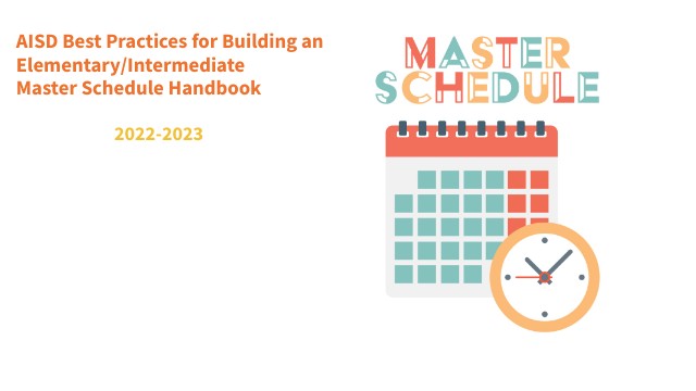 Elementary & Intermediate Master Scheduling | Genially