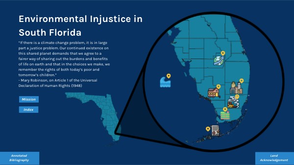 Environmental Justice Project Writing Studies University of Miami