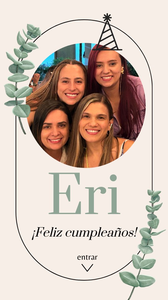 Invitación cumple Eri