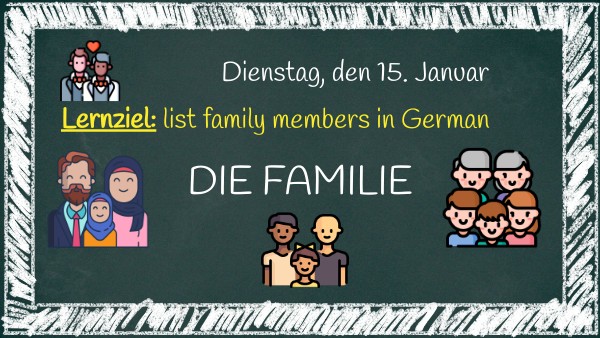 S2 German family TASKS