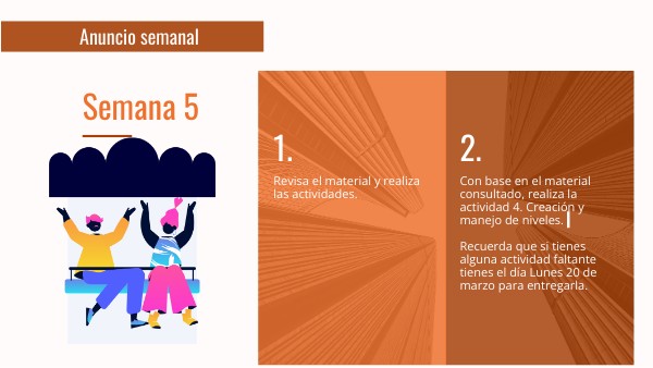 Anuncio semanal 5