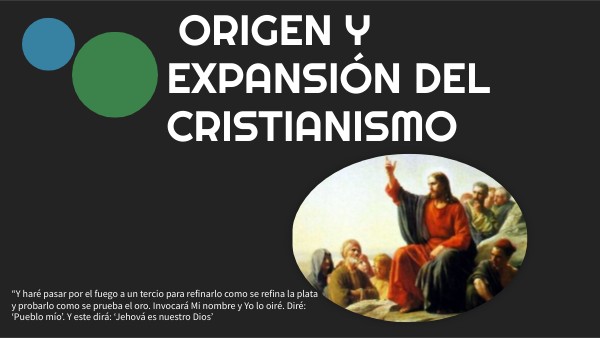 Cristianismo Origen | Genially