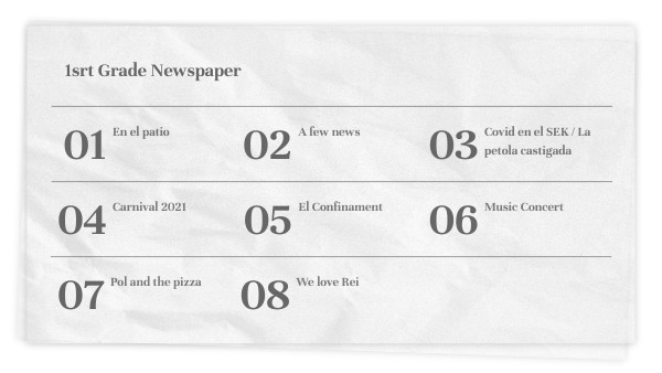 1st Grade Newspaper | Genially