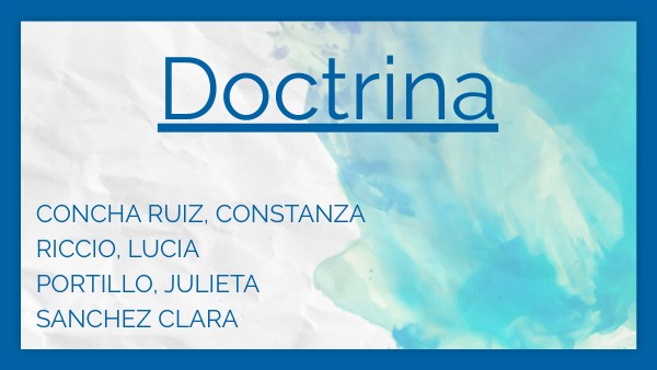 DOCTRINA