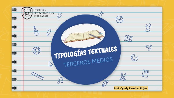 TERCEROS MEDIOS TIPOLOGÍAS TEXTUALES. | Genially