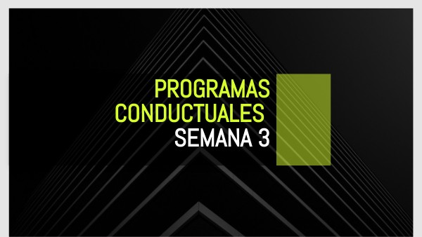 Programas conductuales | Genially