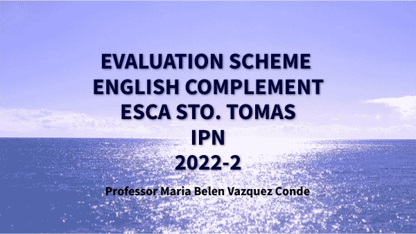 Evaluation scheme and deadline dates | Genially